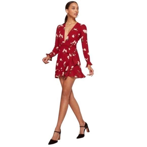 Reformation | Dresses | Reformation Red Mini Dress | Poshmark